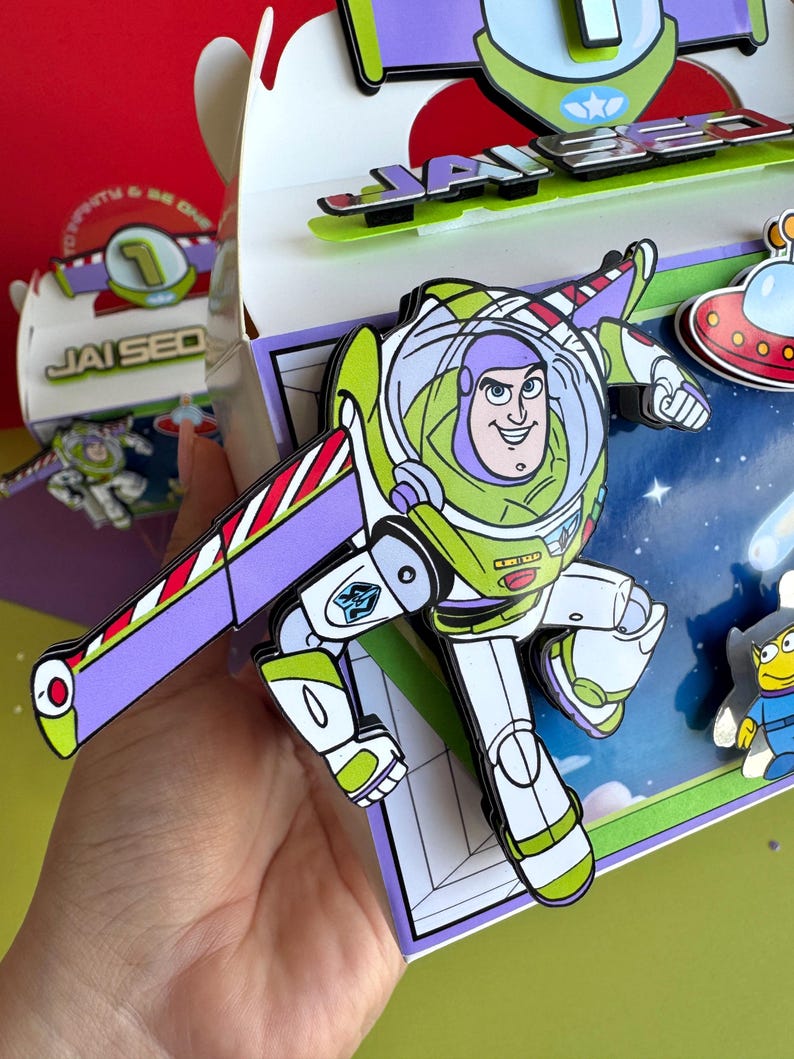 Buzz Lightyear Gable Boxes Space Ranger Favor Box Two Infinity & Beyond ...