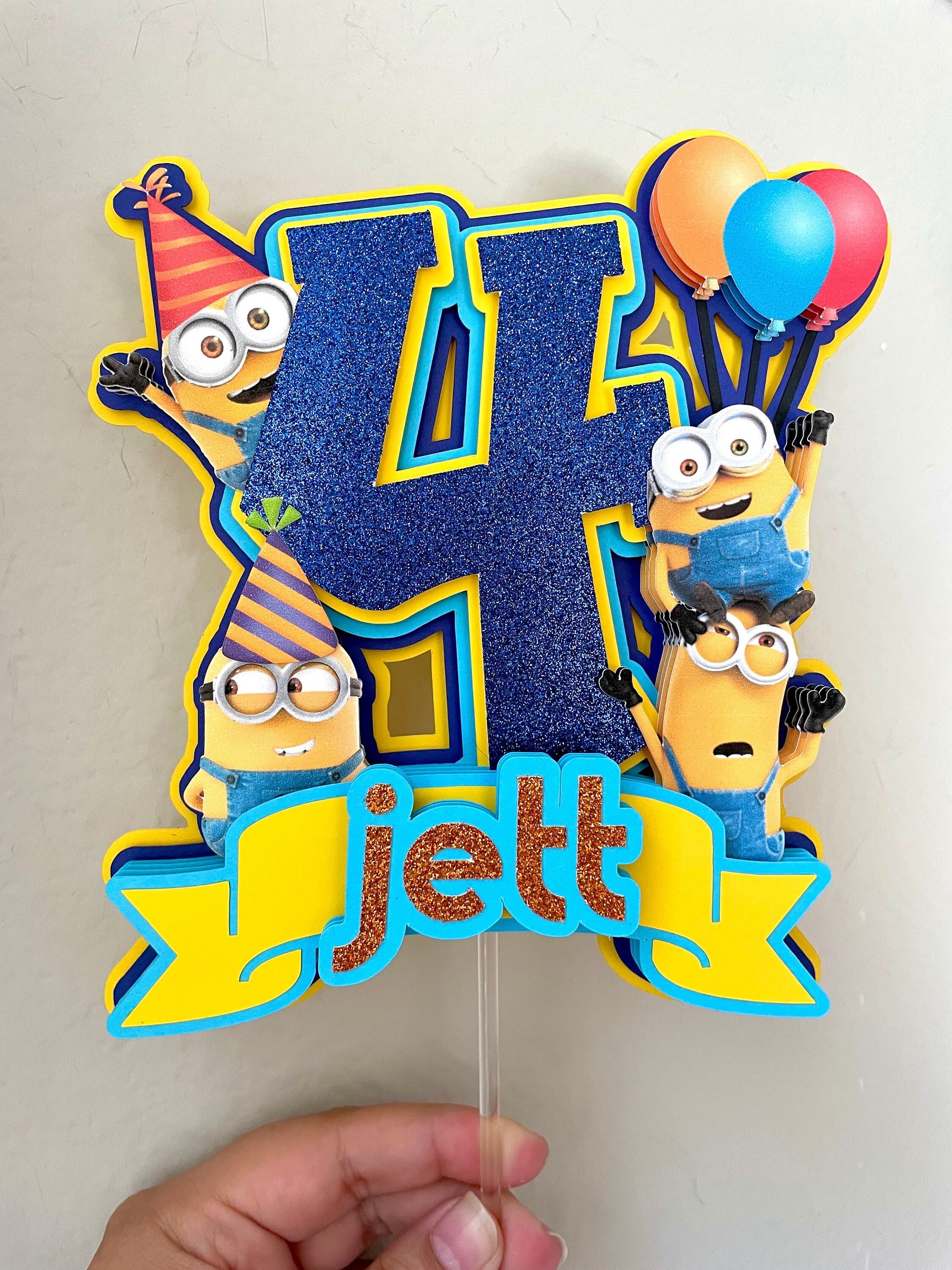 Minions Inspired Topper Minion Inspired Cake Topper Minions - Etsy