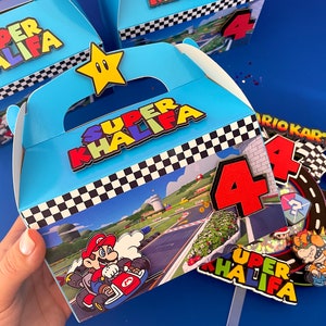 Mario Kart Favor Boxes Super Mario Bros Gable Box Mario Luigi Bowser ...