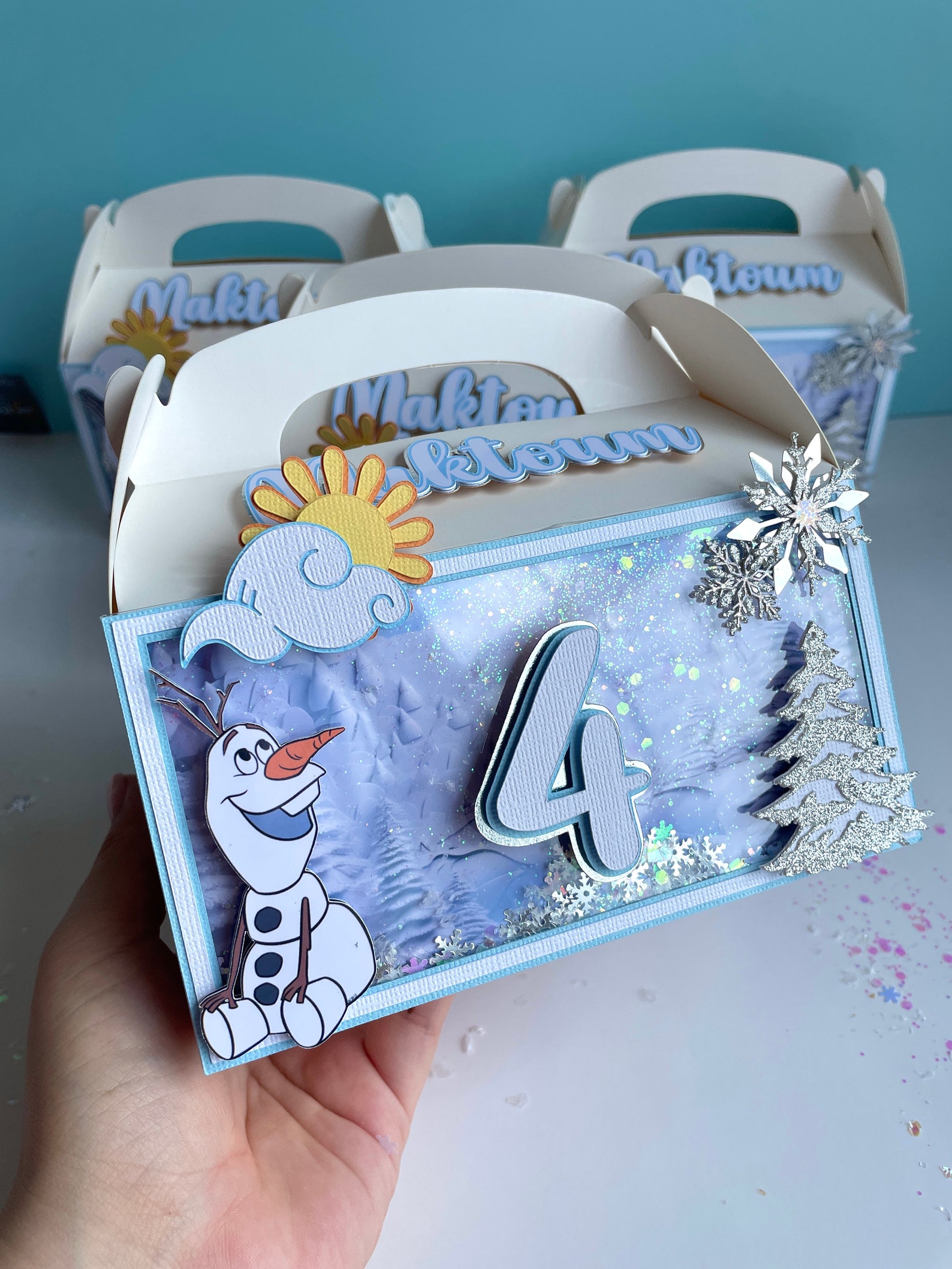 Olaf & Frozen Gable Boxes Elsa Anna Olaf Gable Box Frozen Birthday ...