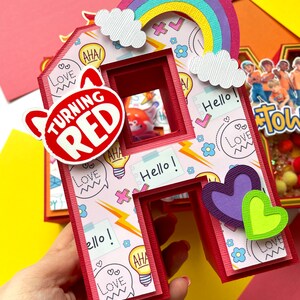 Turning Red 3D Letter Name Centerpiece Party Decor - Etsy