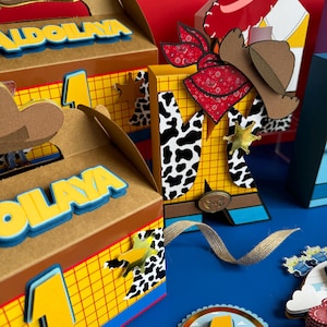 Toy Story Gable Boxes Woody Buzz Lightyear Jessie Favor Box Two ...