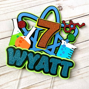 Science Cake Topper Chemistry Birthday Topper Science Theme - Etsy