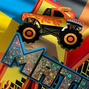 Monster Truck 3D Letters Boys Party Decor Birthday Candy Table - Etsy