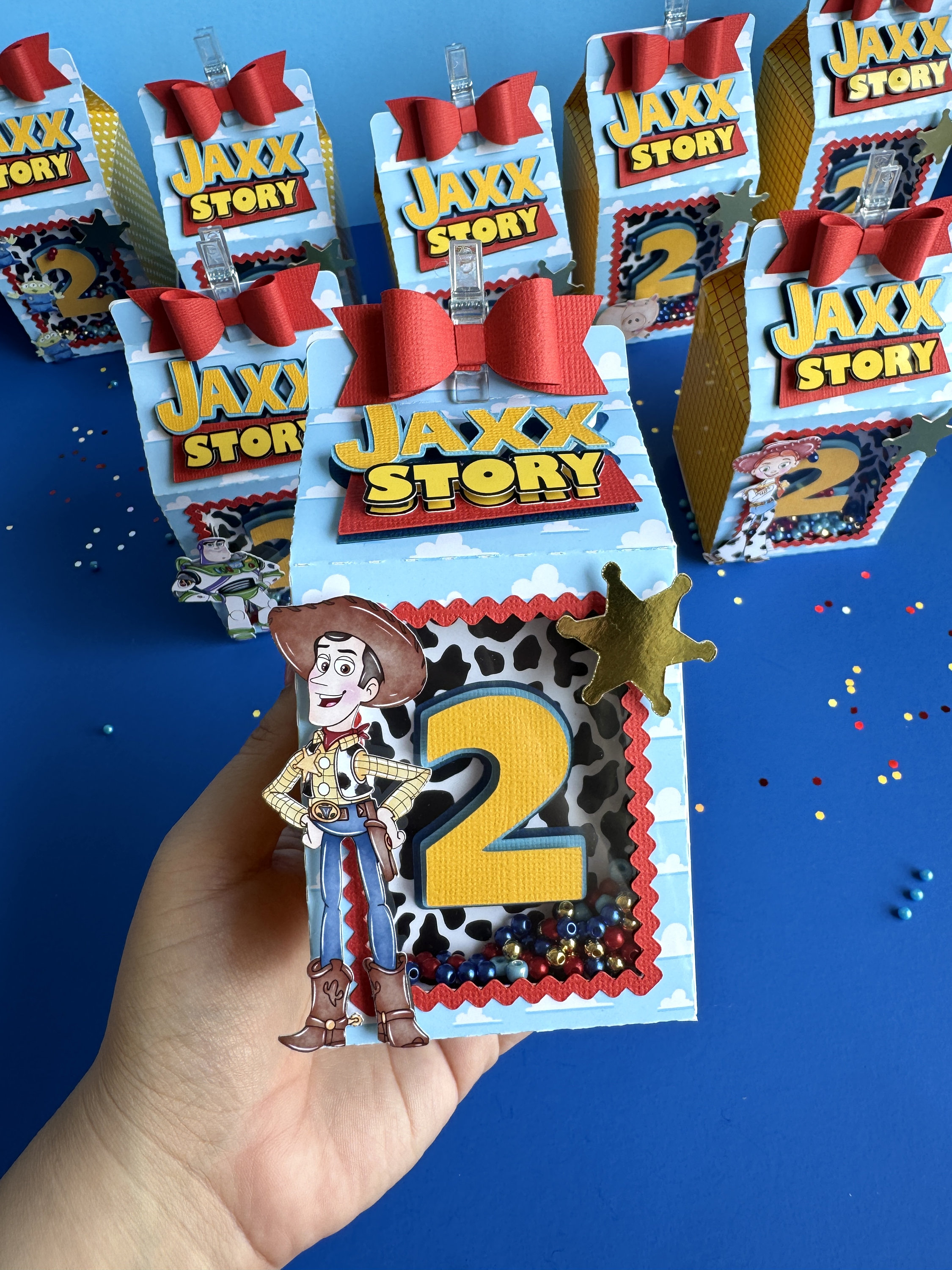Toy Story Favor Boxes Woody Buzz Lightyear Jessie Milk Box Party Decor ...