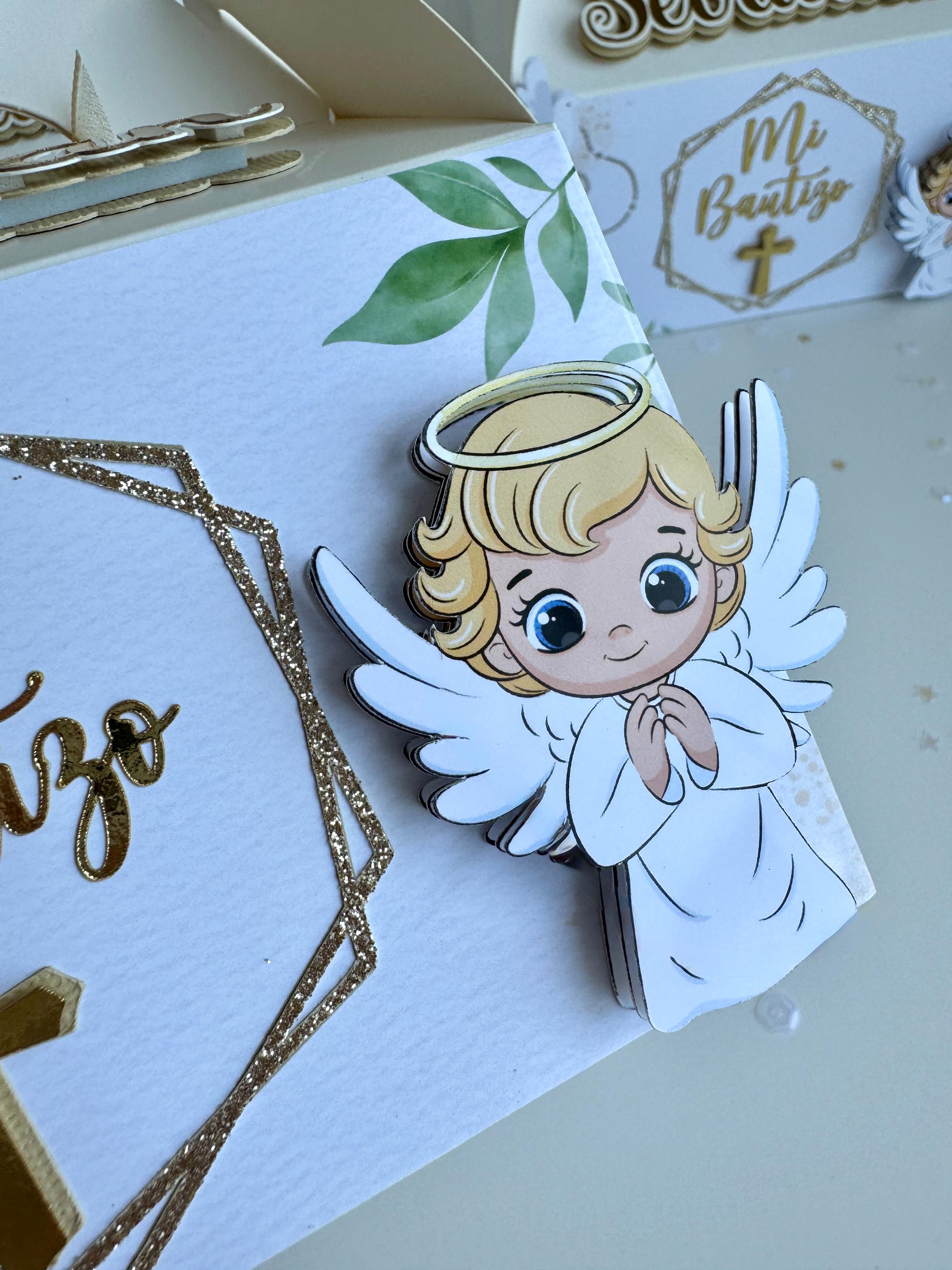 Baptism Gable Box Mi Bautizo Party Decor First Communion Themed ...