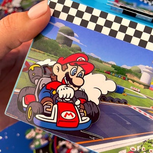 Mario Kart Favor Boxes Super Mario Bros Gable Box Mario Luigi Bowser ...