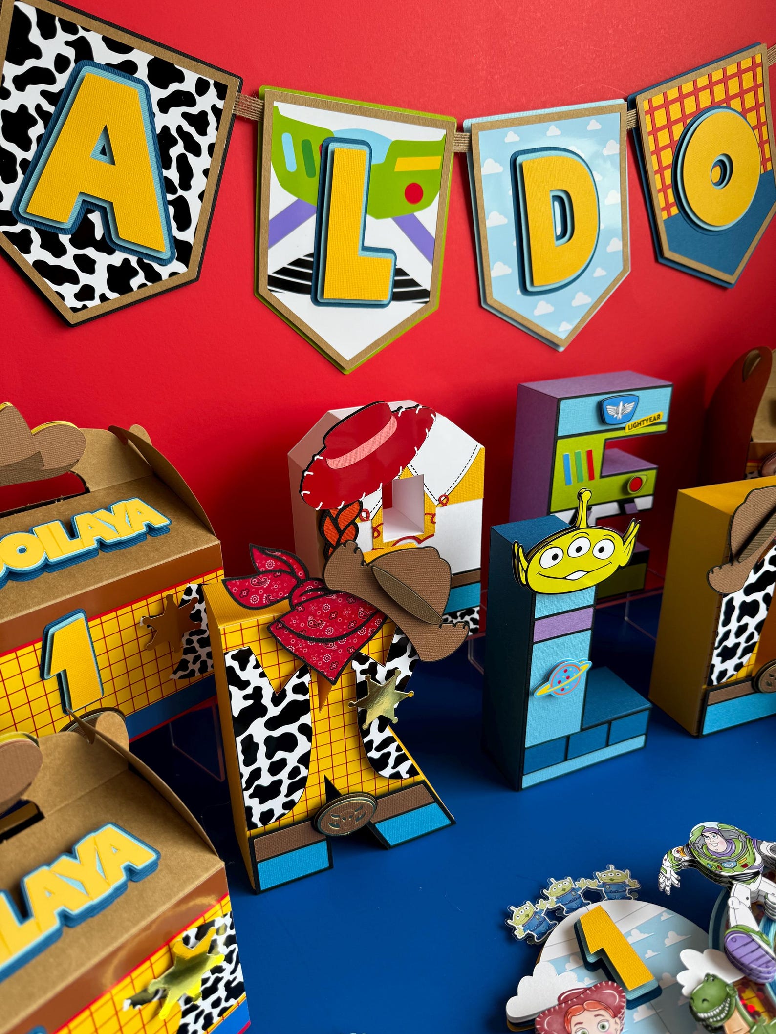 Toy Story Gable Boxes Woody Buzz Lightyear Jessie Favor Box Two ...