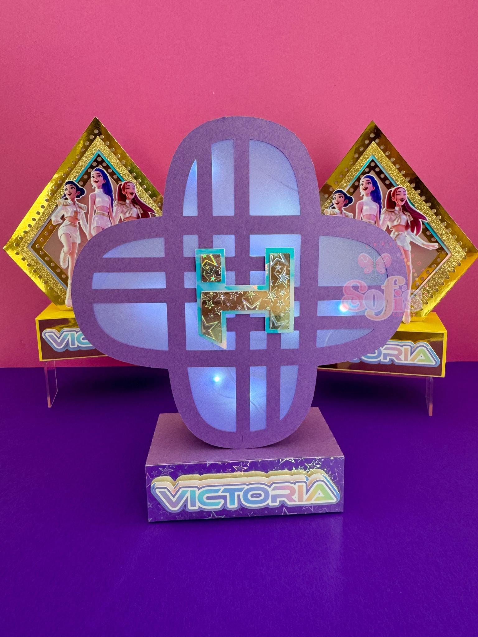 Kpop Centerpiece, Demon Hunters Party Decor, Huntrix Birthday Party ...