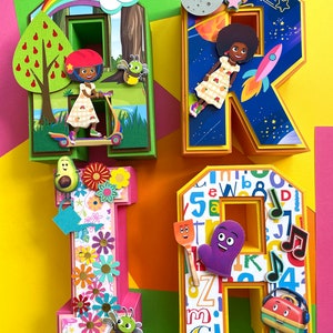 Tab Time 3D Name Letters Party Decor - Etsy