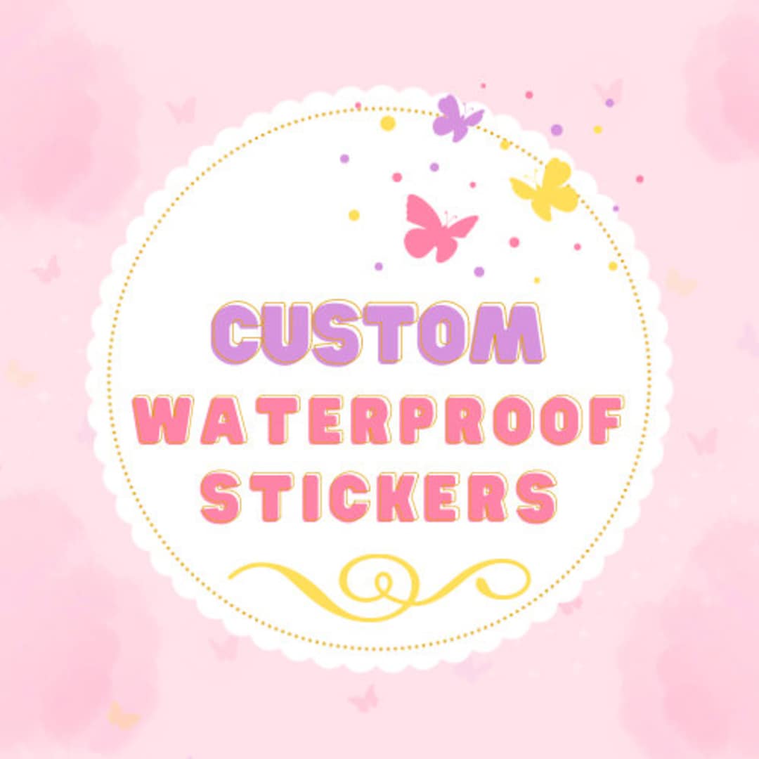 Custom Waterproof Vinyl Stickers - Stickers for Party Favors & Cups - Etsy