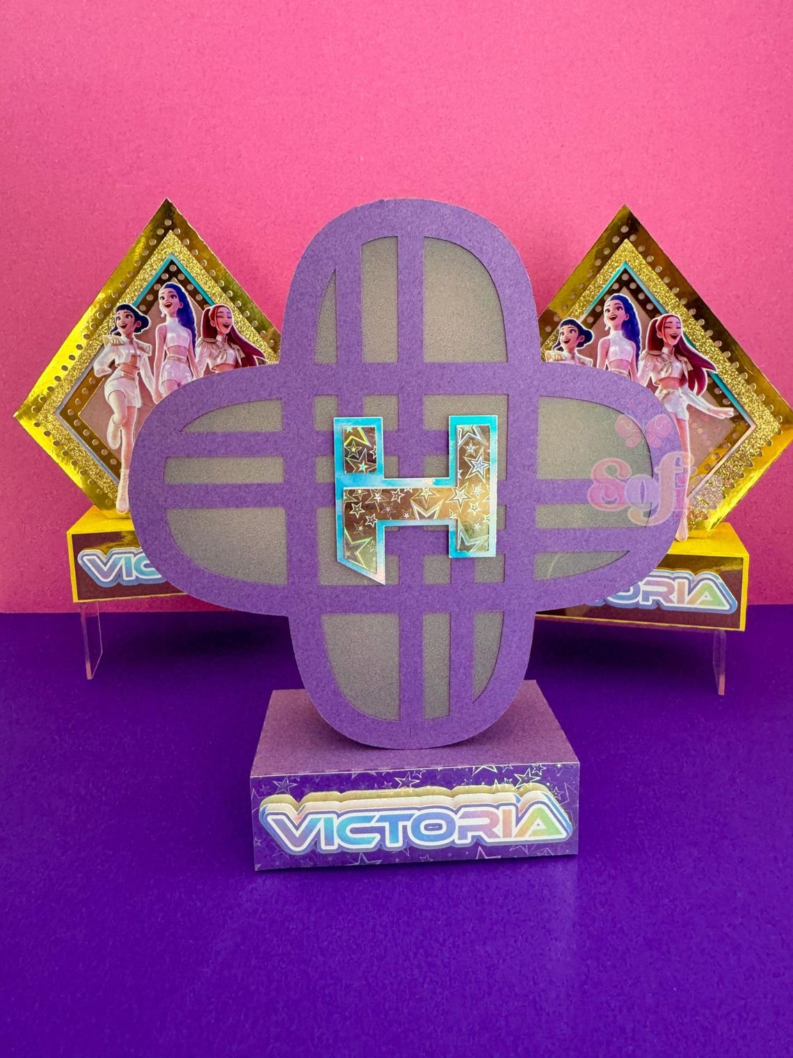 Kpop Centerpiece, Demon Hunters Party Decor, Huntrix Birthday Party ...