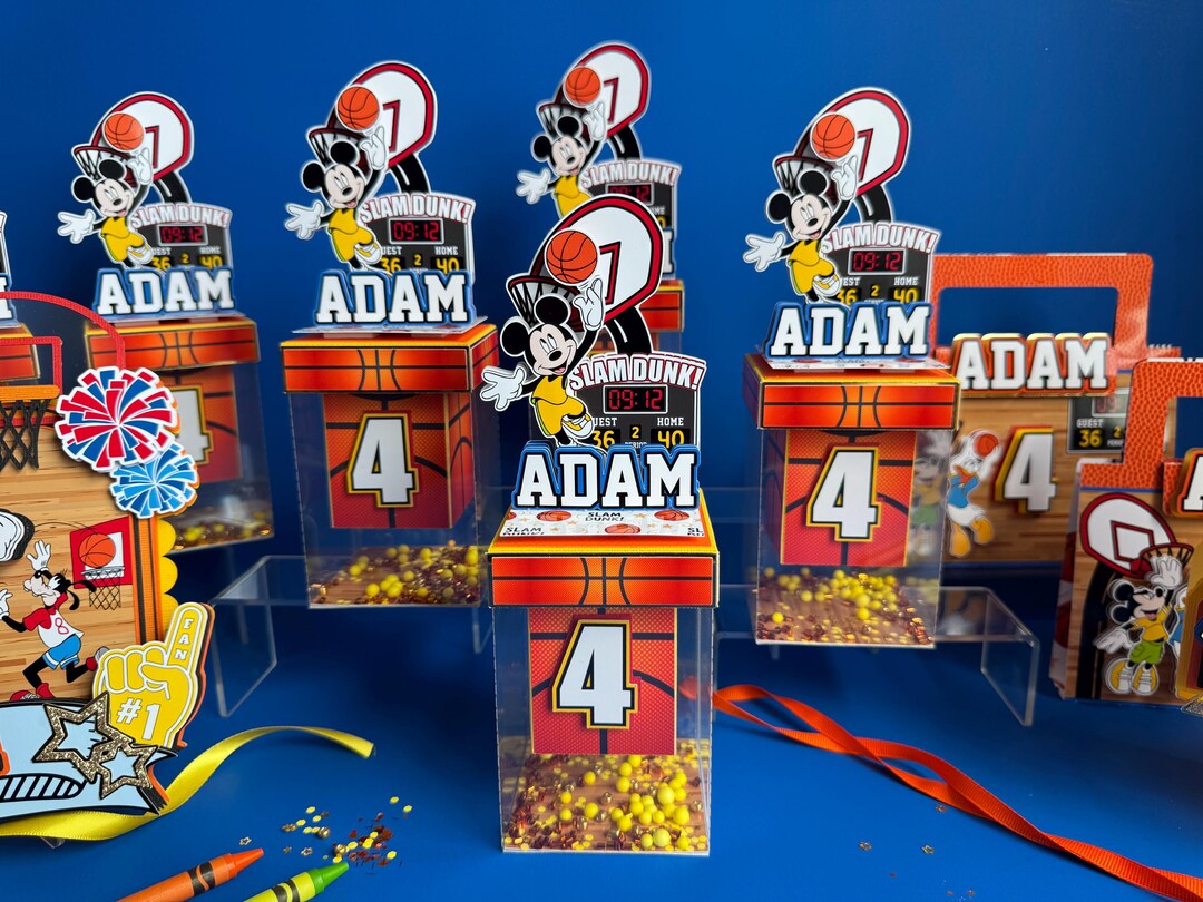 Mickey Mouse Basketball All-stars Candy Boxes Slam Dunk Party Decor ...
