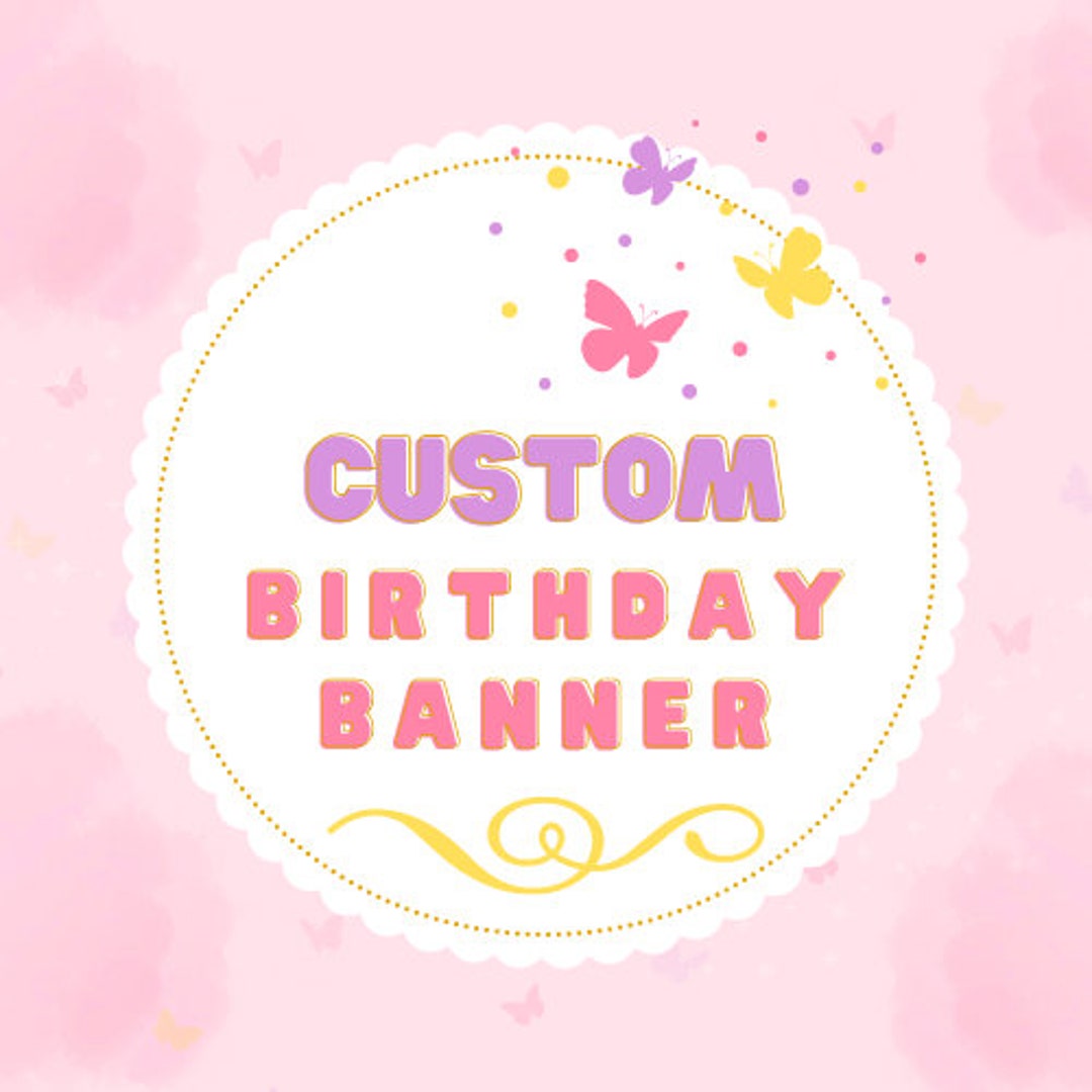 Custom BANNERS - Etsy