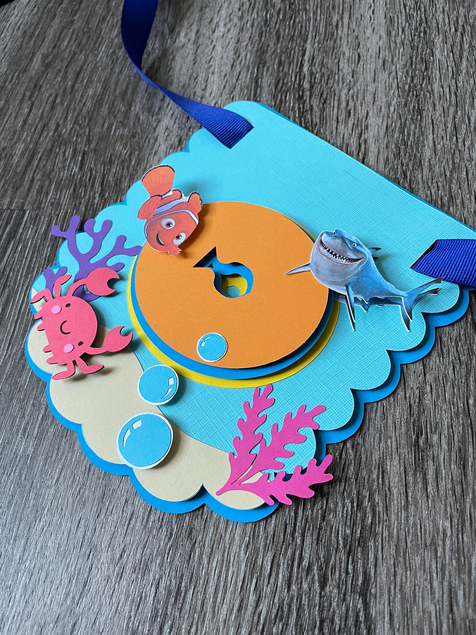 Nemo and Dory Inspired Banner, Nemo Inspired ONE Banner, Under the Sea ...