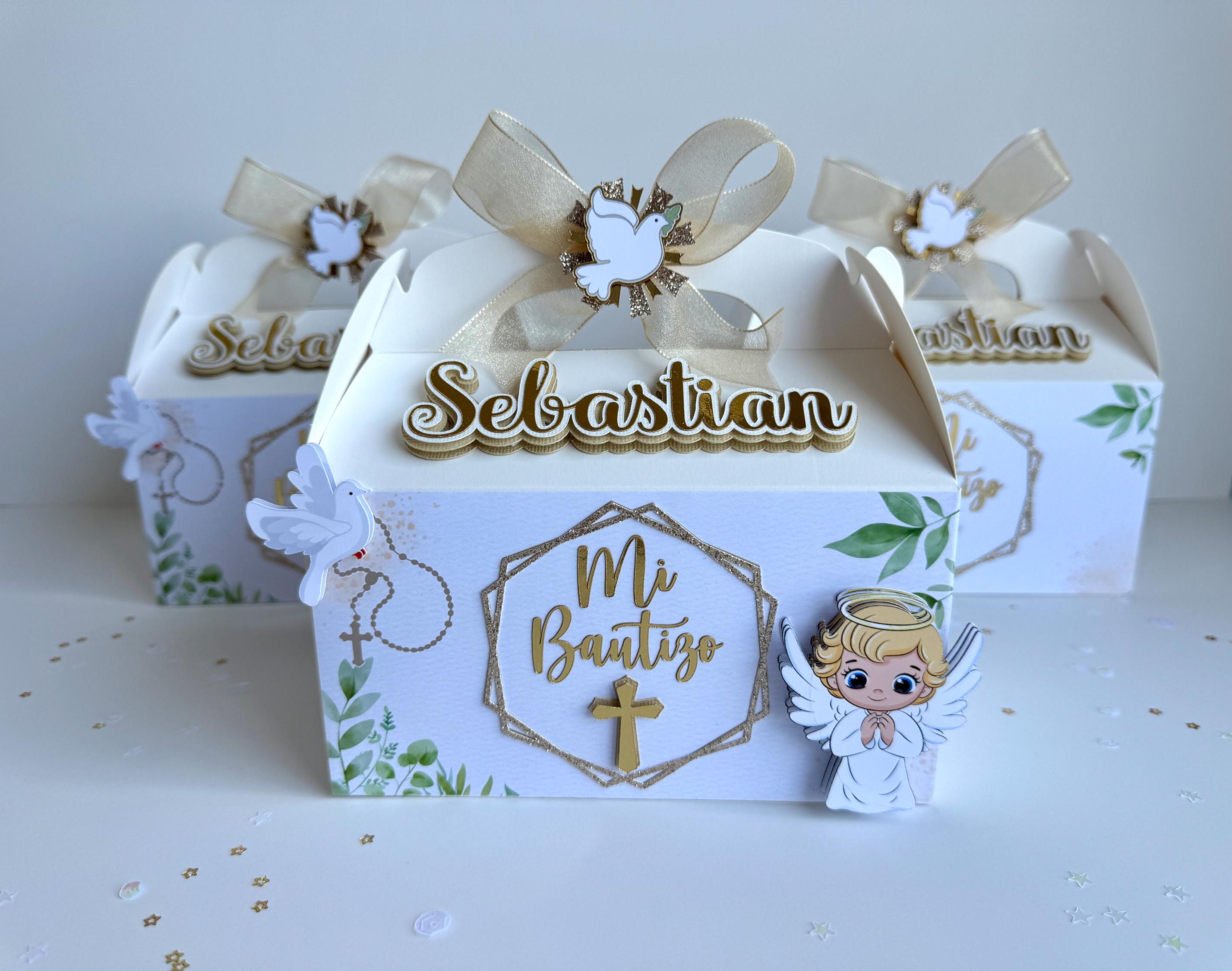 Baptism Gable Box Mi Bautizo Party Decor First Communion Themed ...