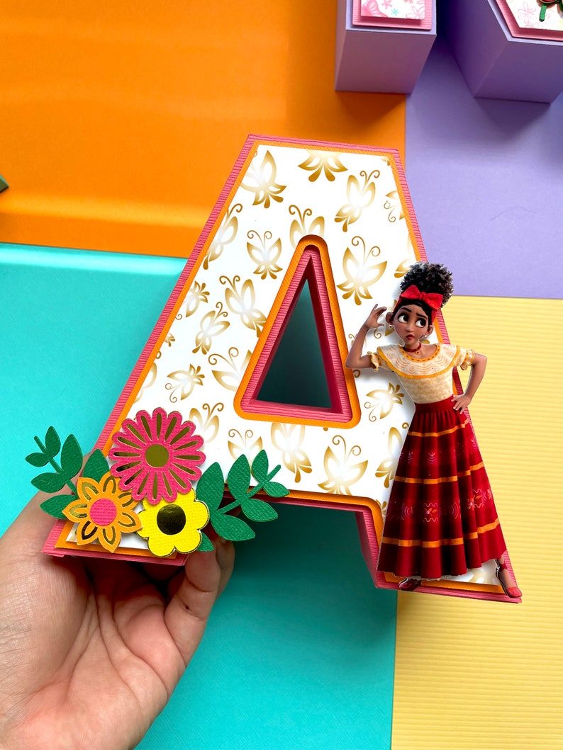 Encanto 3D Letter Name Centerpiece Party Decor Mirabel Isabela - Etsy
