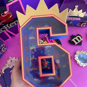 Descendants 3D Letters Mal & Evie Party Decor Villains Birthday Candy ...