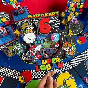 Mario Kart Favor Boxes Super Mario Bros Candy Box Party Decor Luigi ...