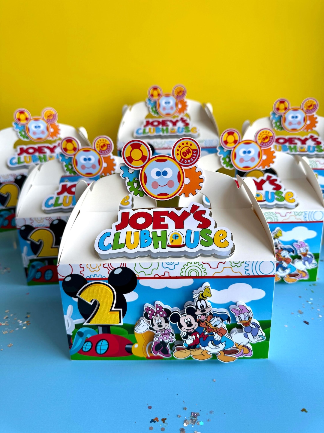 Mickey Mouse Clubhouse Gable Box Oh Toodles Party Decor First Birthday ...