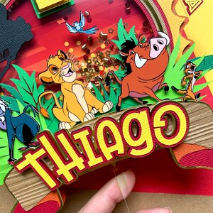 Simba Lion King Cake Topper W/ Confetti & LED Lights Birthday Party ...