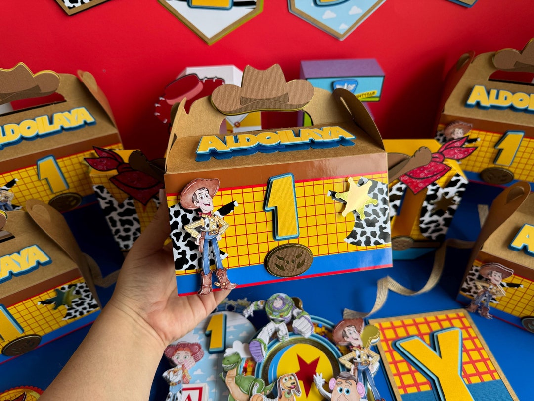 Toy Story Gable Boxes Woody Buzz Lightyear Jessie Favor Box Two ...