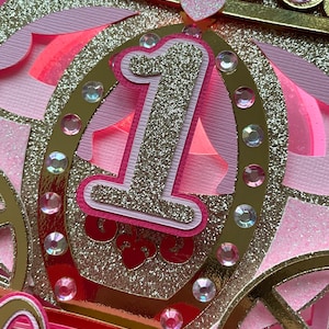 Royal Princess Cake Topper With Confetti & LED Lights, Carriage ...