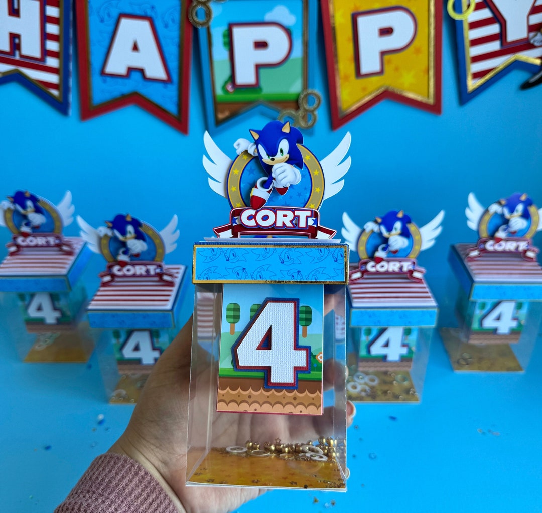 Sonic Favor Boxes Hedgehog Candy Box Party Decor Amy Rose Knuckles ...