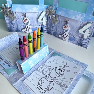 Olaf & Frozen Activity Suitcases Frozen Anna Elsa Olaf Coloring Sheets ...