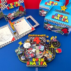 Mario Kart Favor Boxes Super Mario Bros Gable Box Mario Luigi Bowser ...