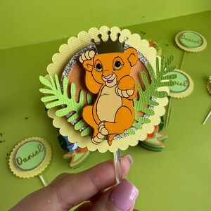 First Birthday Simba Party Pack, Lion King Cake Topper Banner Cupcake ...