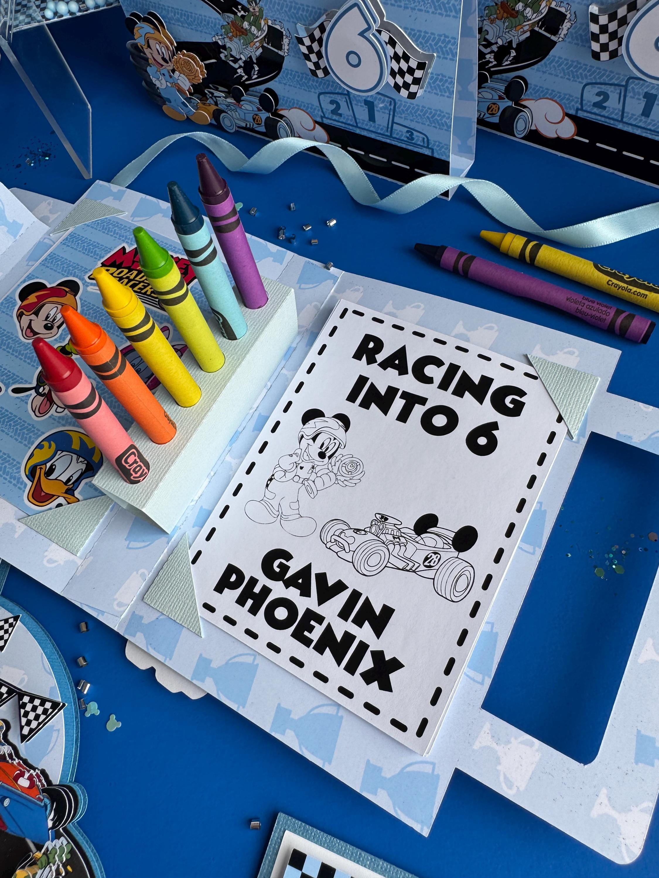 Mickey & the Roadster Racers Activity Suitcases Two Fast Coloring ...