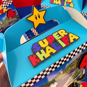 Mario Kart Favor Boxes Super Mario Bros Gable Box Mario Luigi Bowser ...