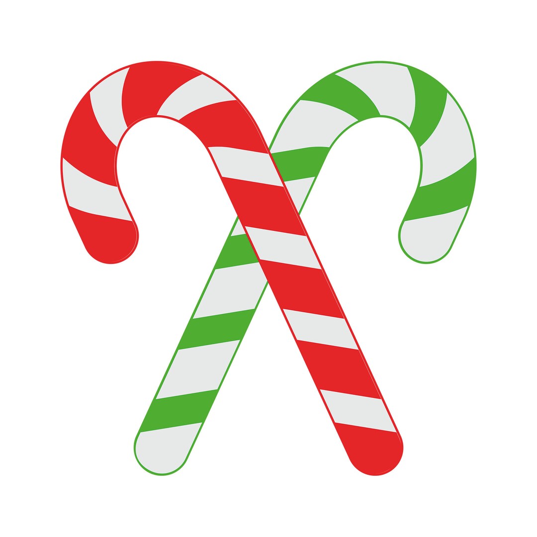 Candy Canes, Instant Digital Download, Svg, Png, Pdf, and Eps Files ...