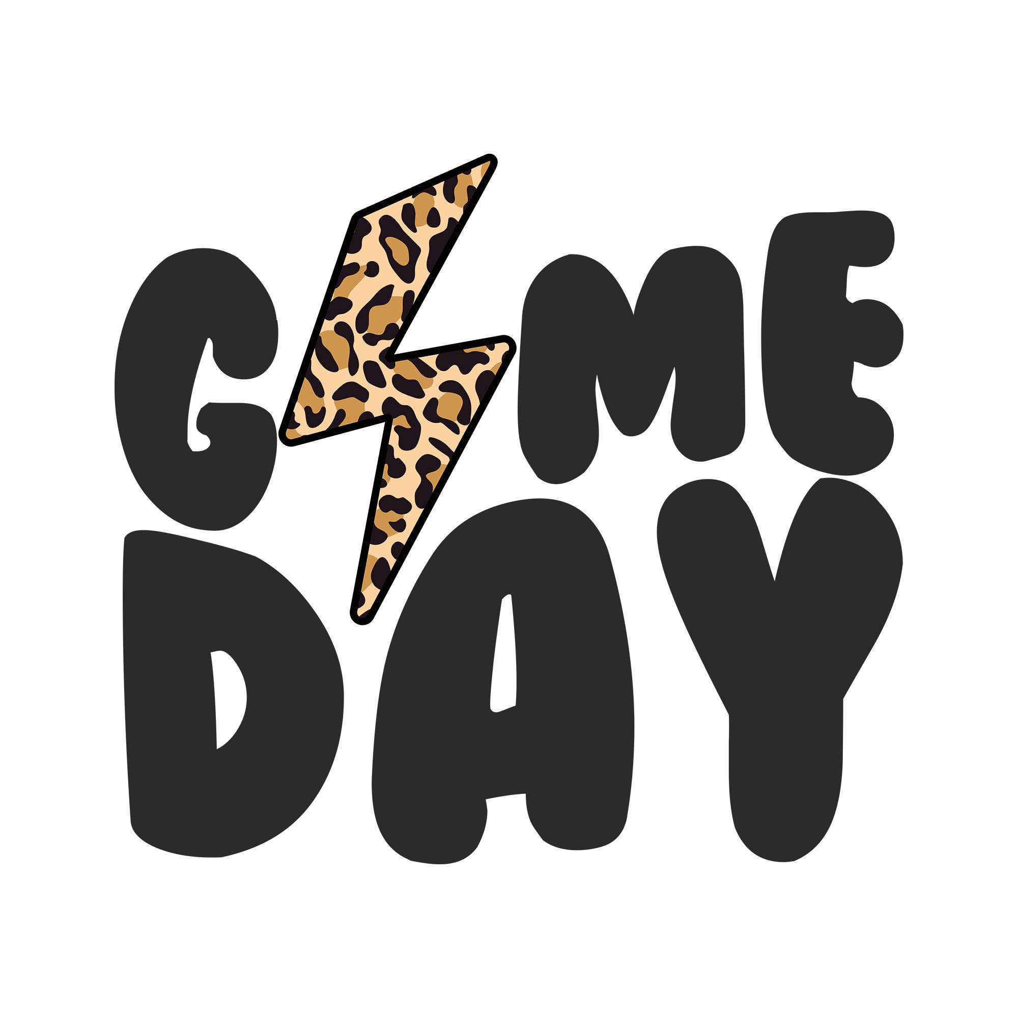 Game Day Lightning Bolt Png, Distressed Game Day Png, Digital Design ...