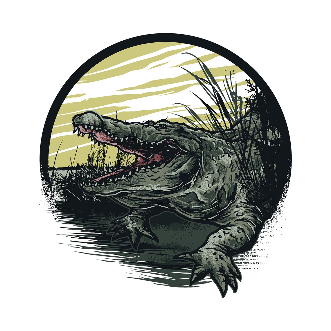 Alligator Svg, Png and Jpeg, Eps, Instant Download, Vector Files ...