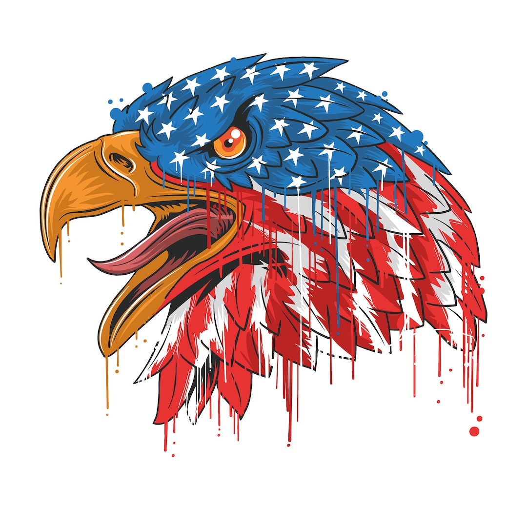 American Eagle Flag SVG: Patriotic 4th of July Design (digital Files ...