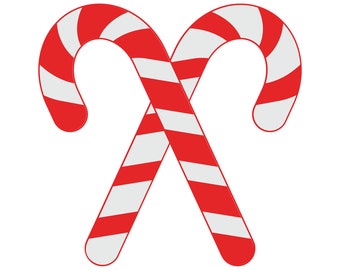 Candy Canes, Instant Digital Download, Svg, Png, Pdf, and Eps Files ...