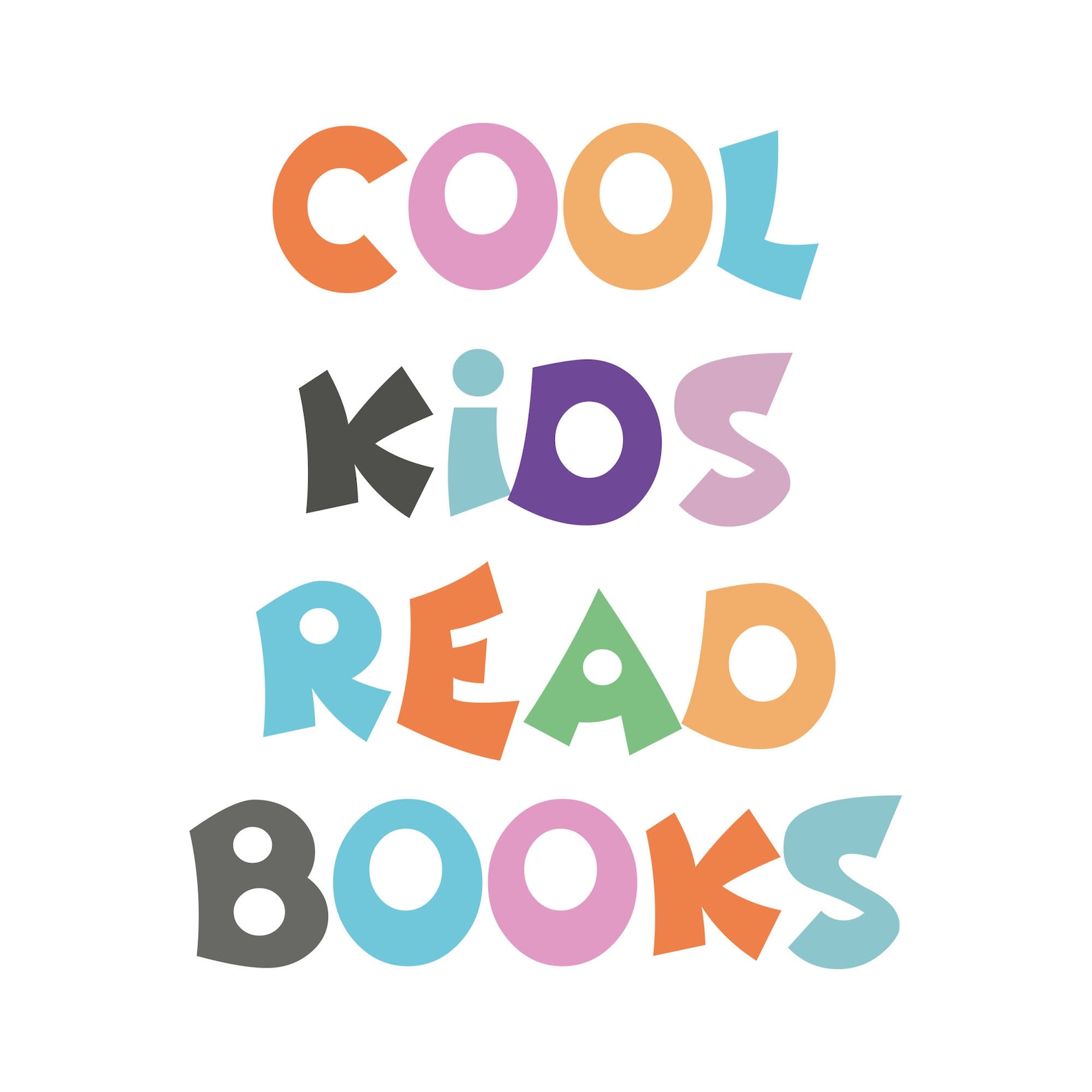 COOL Kids Read Books, Read Quote Sign, Book Lover Gift, Kids Wall Decor ...