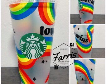 Pride Starbucks Cup | Etsy