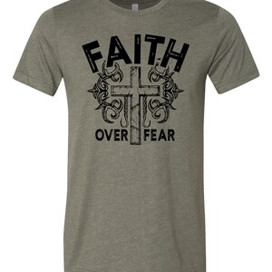 RTS Faith Over Fear BLACK Screen Print TRANSFER - Etsy