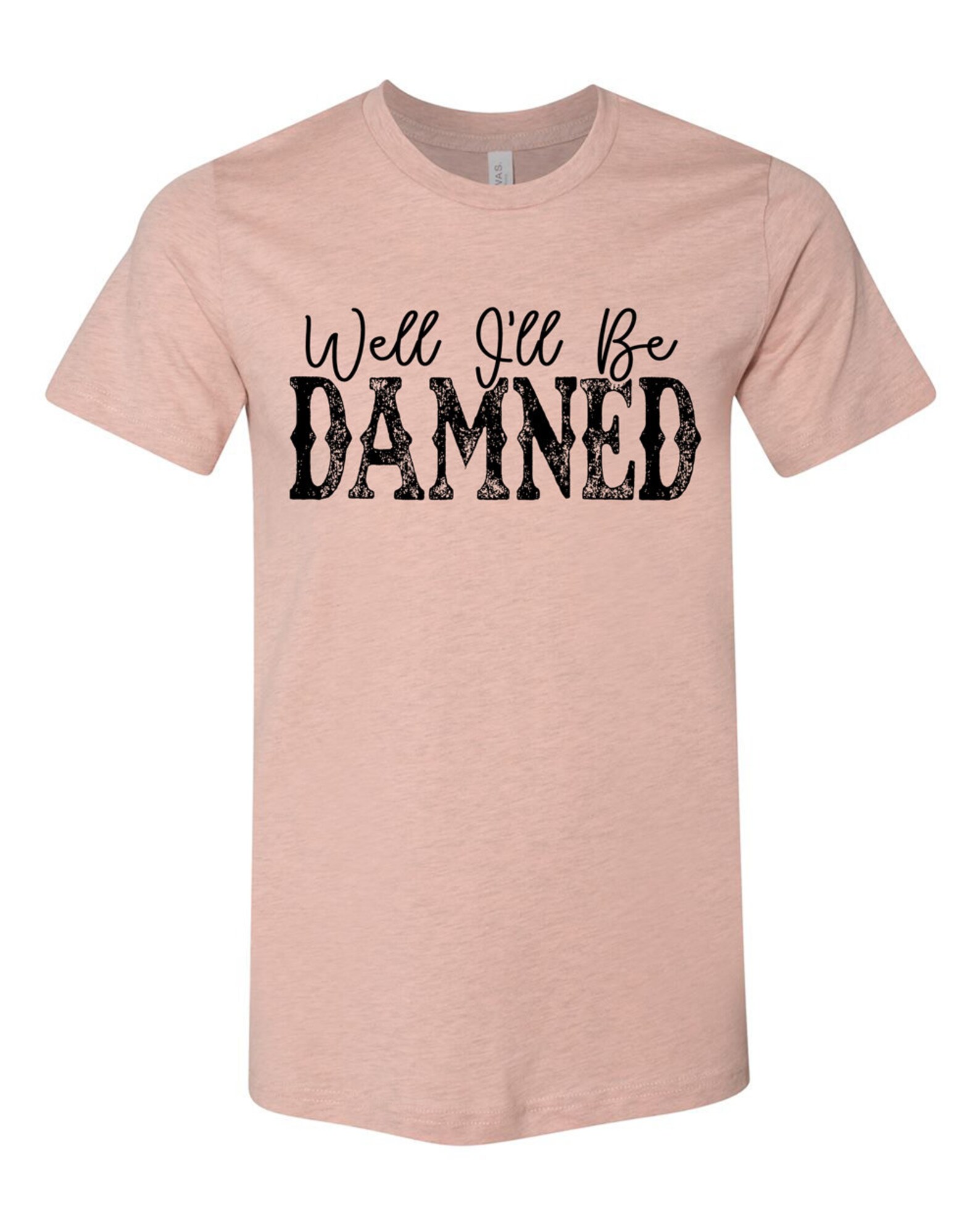 RTS Well I'll be damned BLACK screen print TRANSFER | Etsy