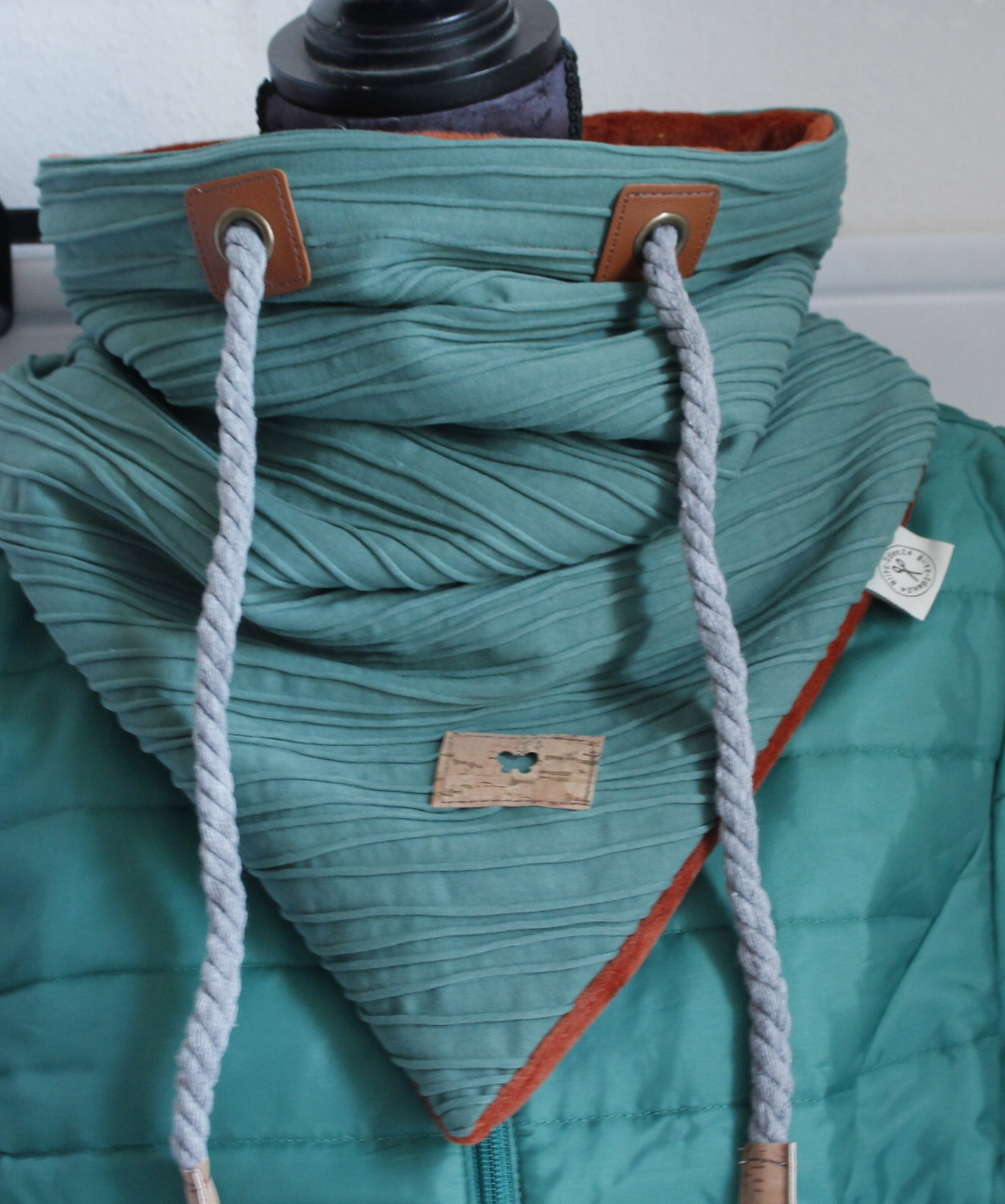 Loop, Triangular Loop, Closed Loop, Jersey Quilted Alpine Fleece, Green ...