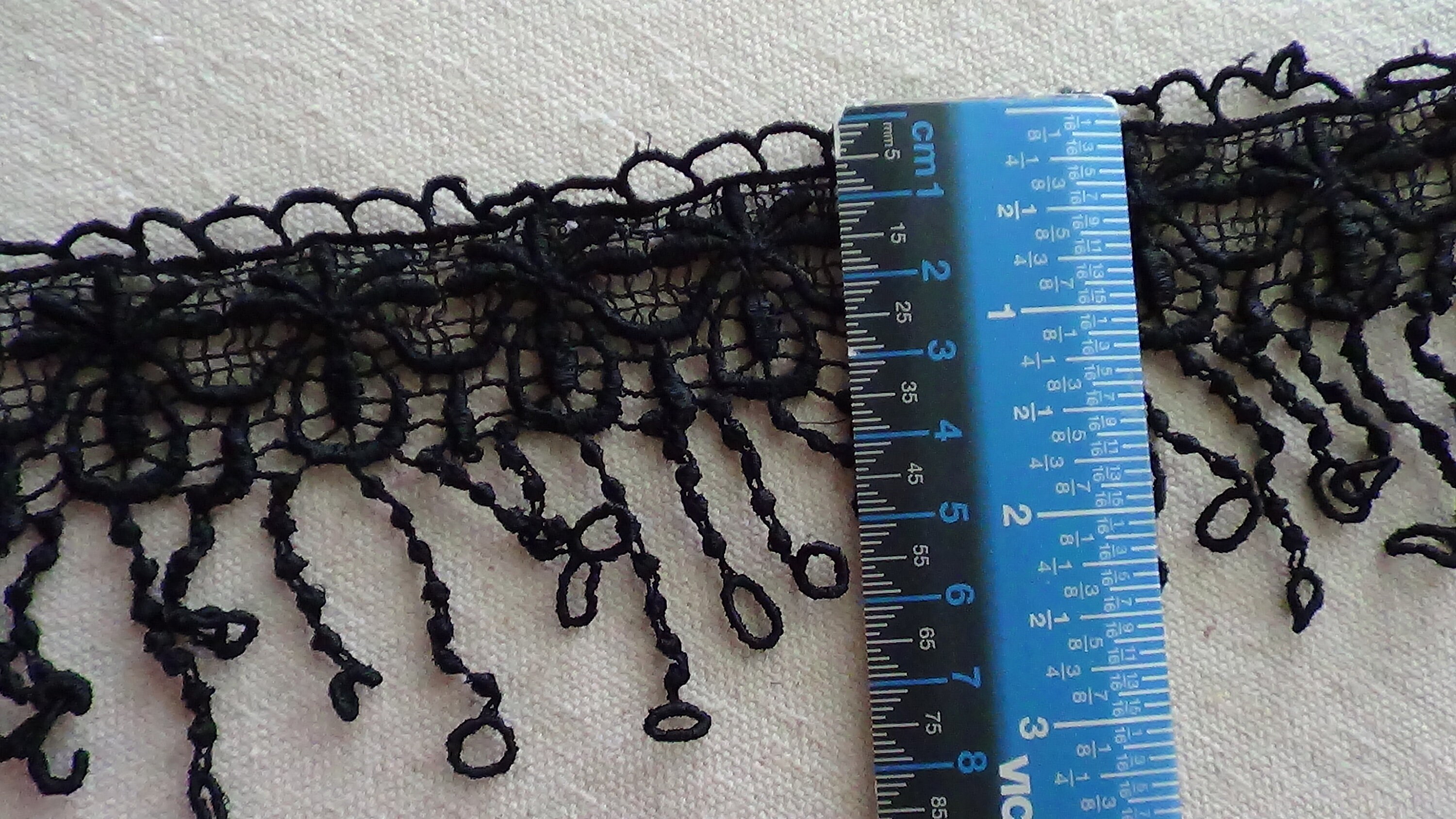 2 1/2 Black Dangle Trim - Etsy
