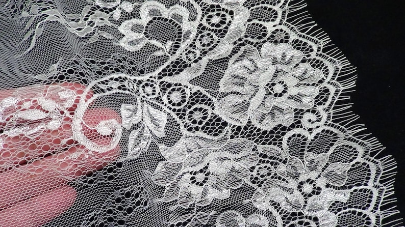 White Textured 10 In. Lace - Etsy