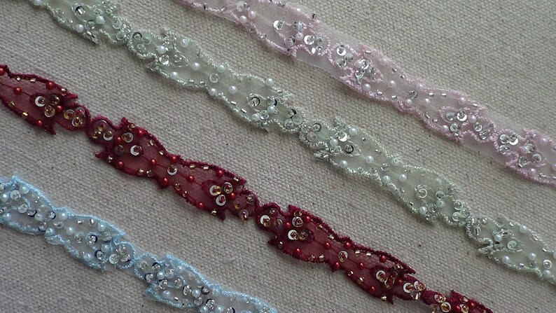 Beaded Sequence Trim 1/2 In - Etsy
