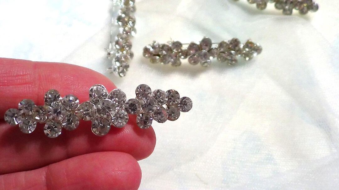 Rhinestone Bling Brooch- 5 Pcs. (1-4) - Etsy