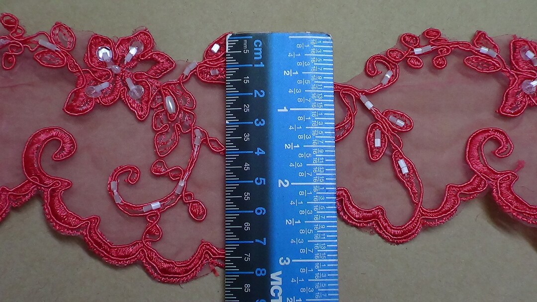 Dyed Scarlet Trims - Etsy