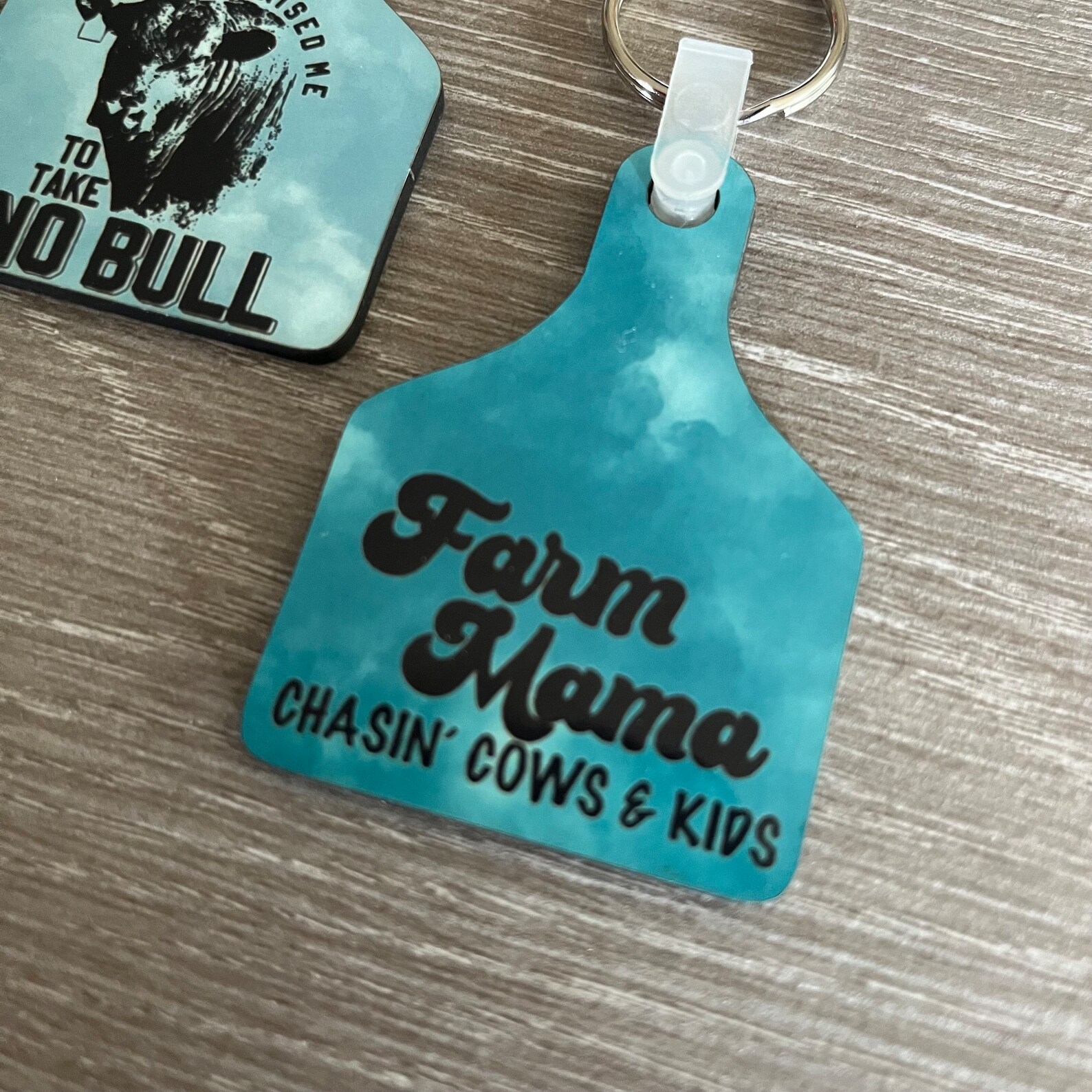 Ear Tag Keychains | Multiple Designs - Etsy