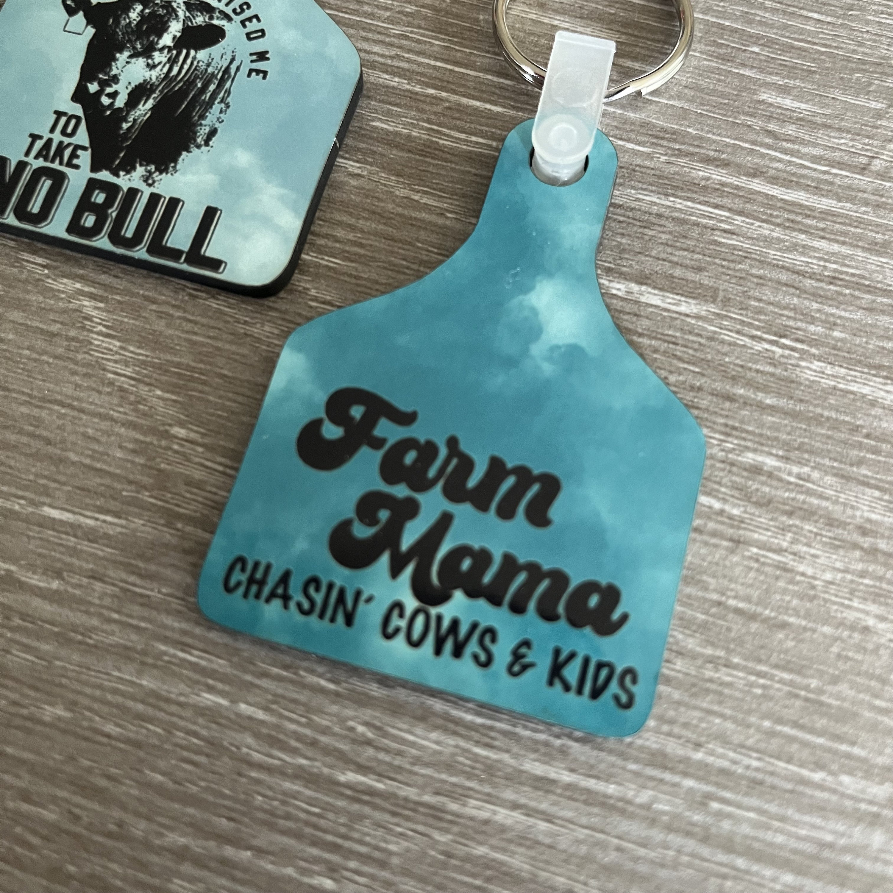Ear Tag Keychains | Multiple Designs - Etsy